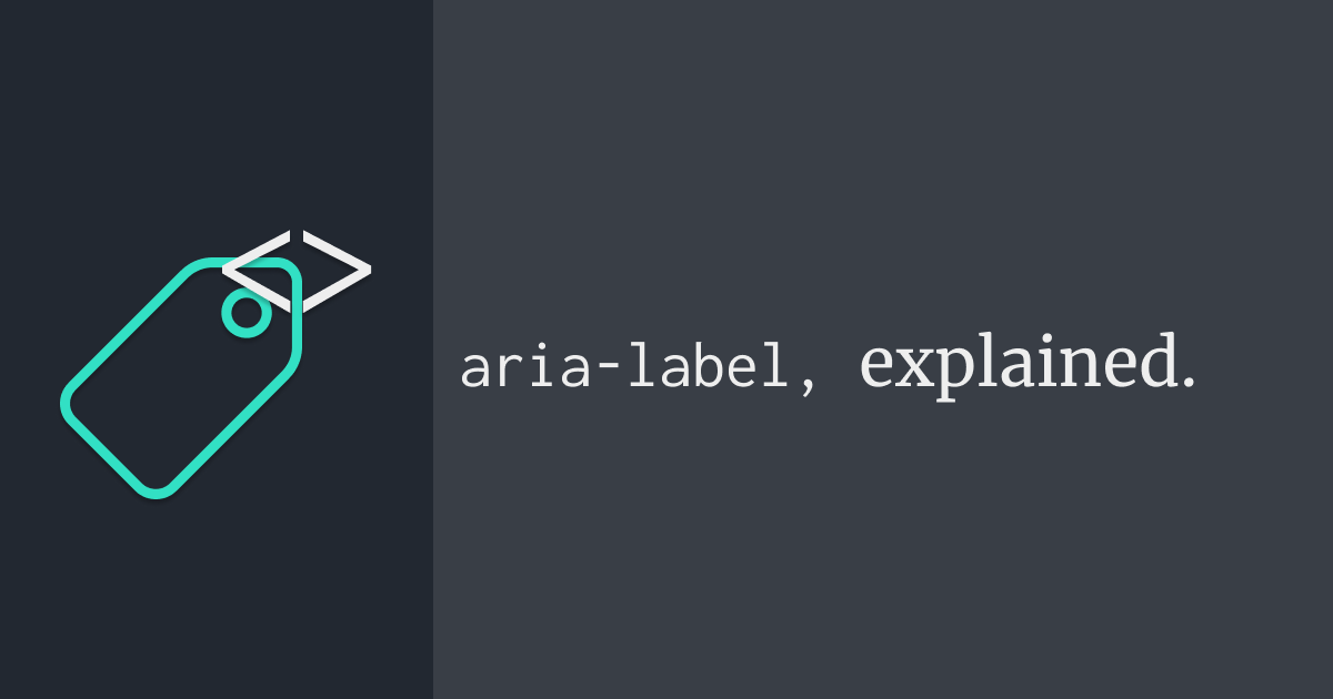 Aria label In Accessibility Explained Savvas Stephanides Aria label In Accessibility Explained Savvas Stephanides